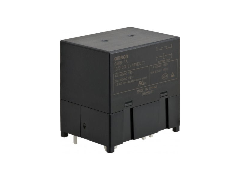Relés CC de PCB de alta potência G9KB, da Omron - Heilind Electronics Brasil