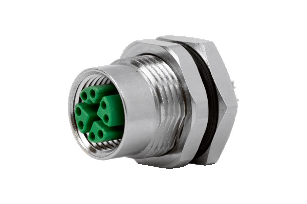 Conector M12 X-Code de montagem em painel, da Stewart - Heilind ...